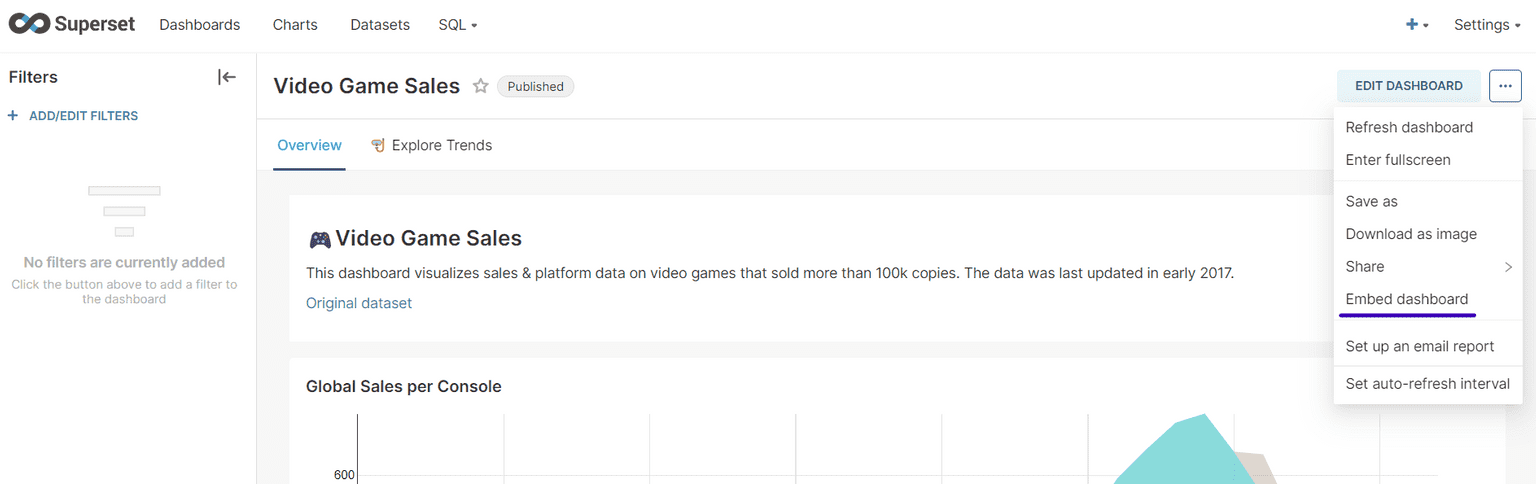 Tackling on Embedding Apache Superset to your React app